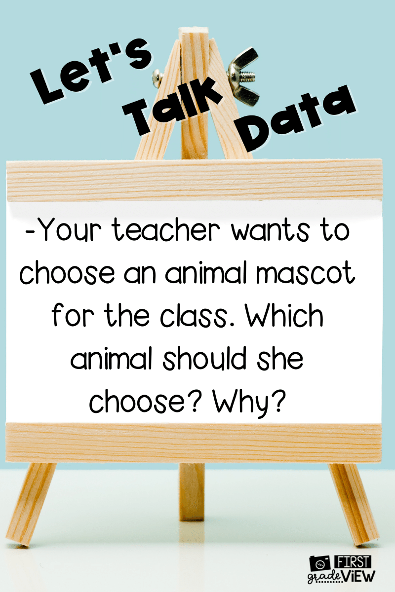 Data and Graphs for First Graders Made Easy - First Grade View