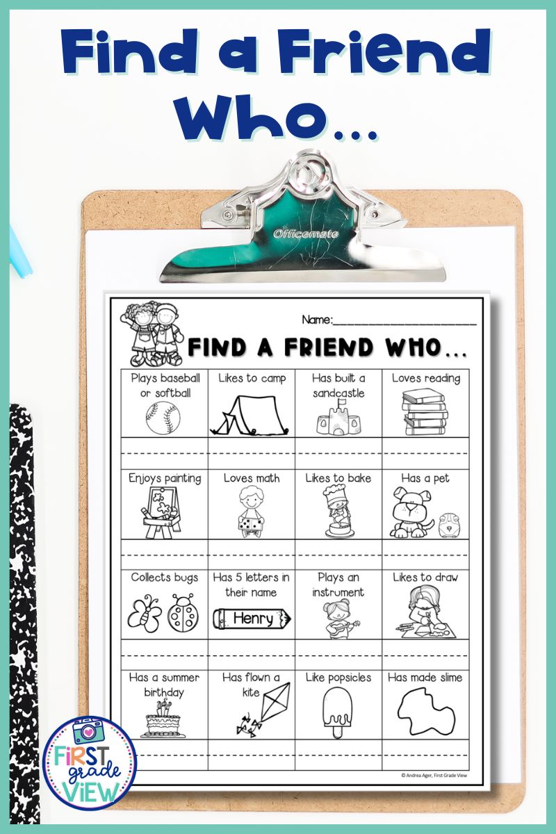 10 Ice Breakers and Team Building Activities for First Grade
