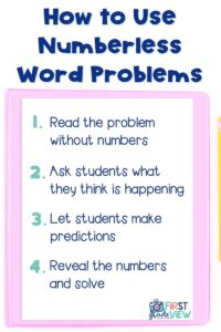 Numberless Word Problems Made Easy