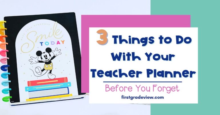 Your Teacher Planner- 3 Things To Do Now