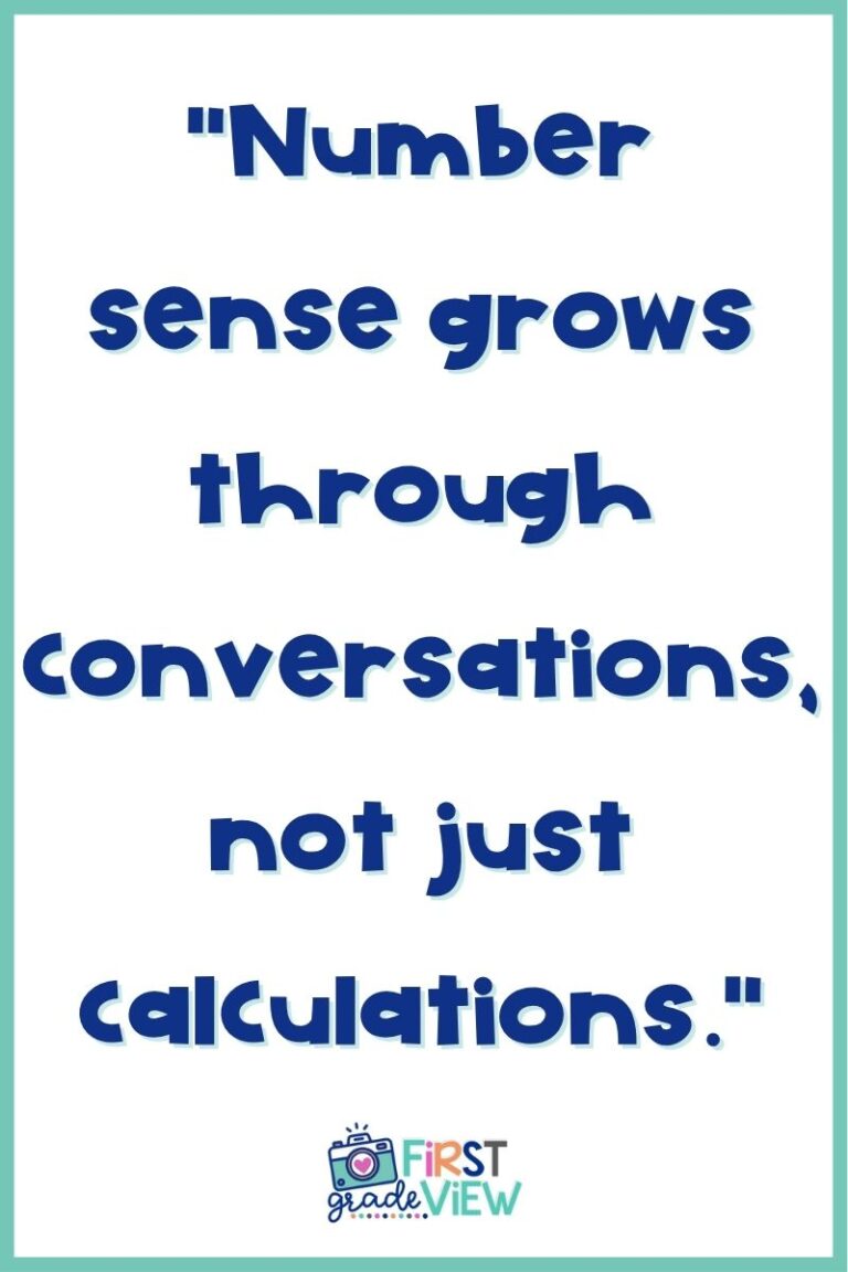 How to Teach Number Sense Without Worksheets