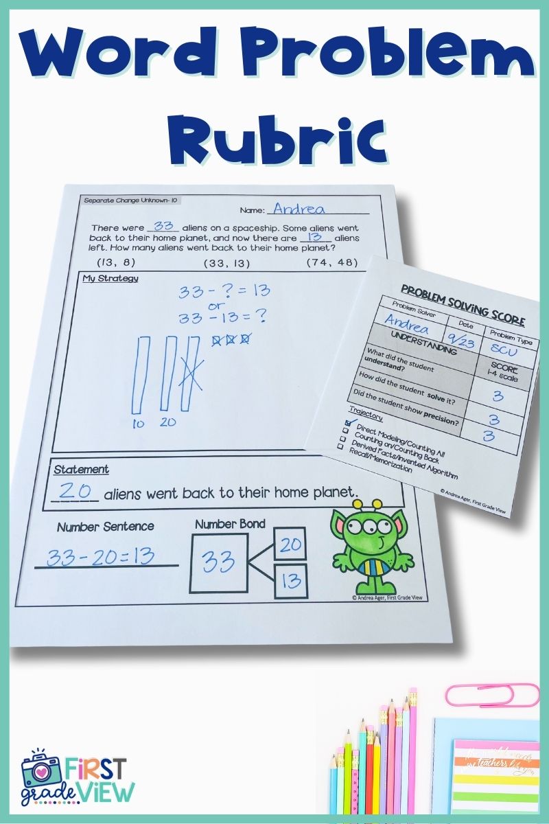 The Simplest Rubric for Problem Solving You'll Ever Need - First Grade View