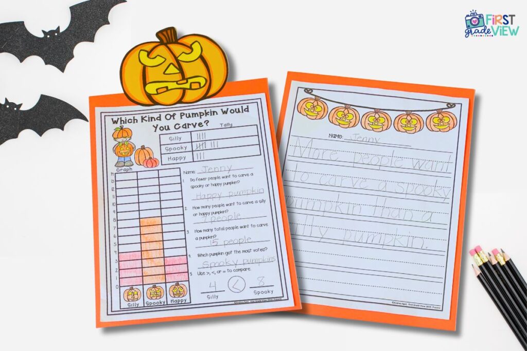 Halloween Graphing Activity for First Grade