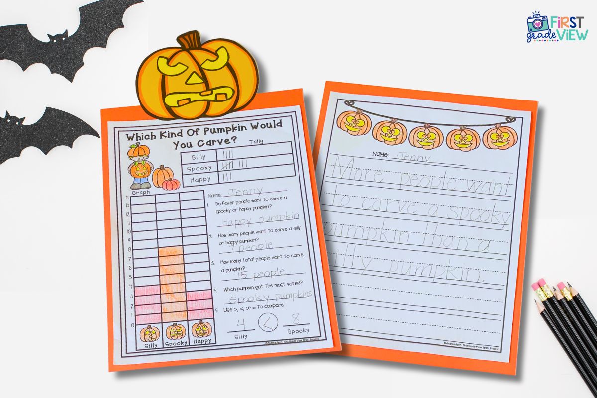 Halloween Graphing Activity for First Grade