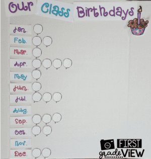 Creative Ways to Celebrate Birthdays in the Classroom - First Grade View